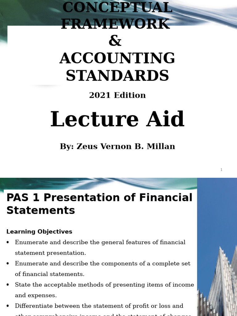 Pas 1 Presentation of Financial Statements | PDF | Financial Statement ...
