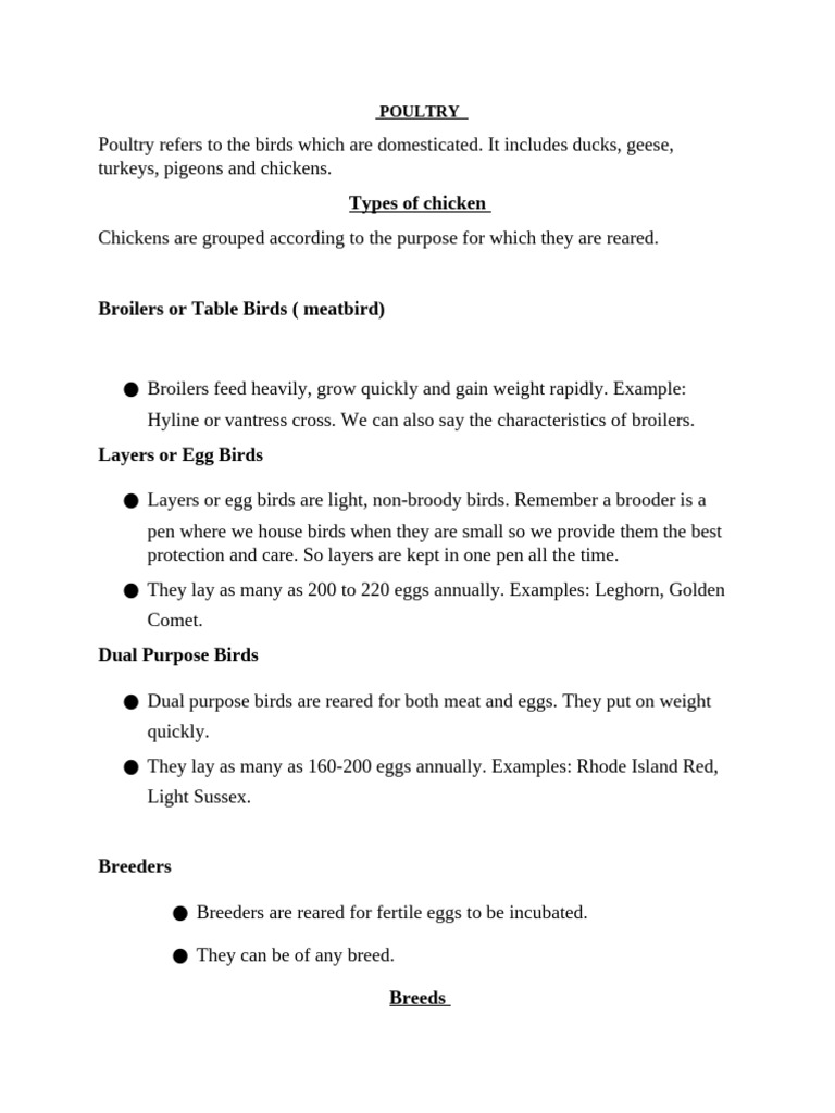 Poultry Farming Essentials | PDF | Digestion | Stomach