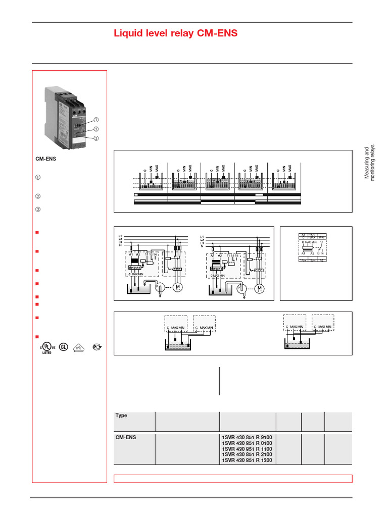 Liquid Level Relay | PDF | Relay | Switch