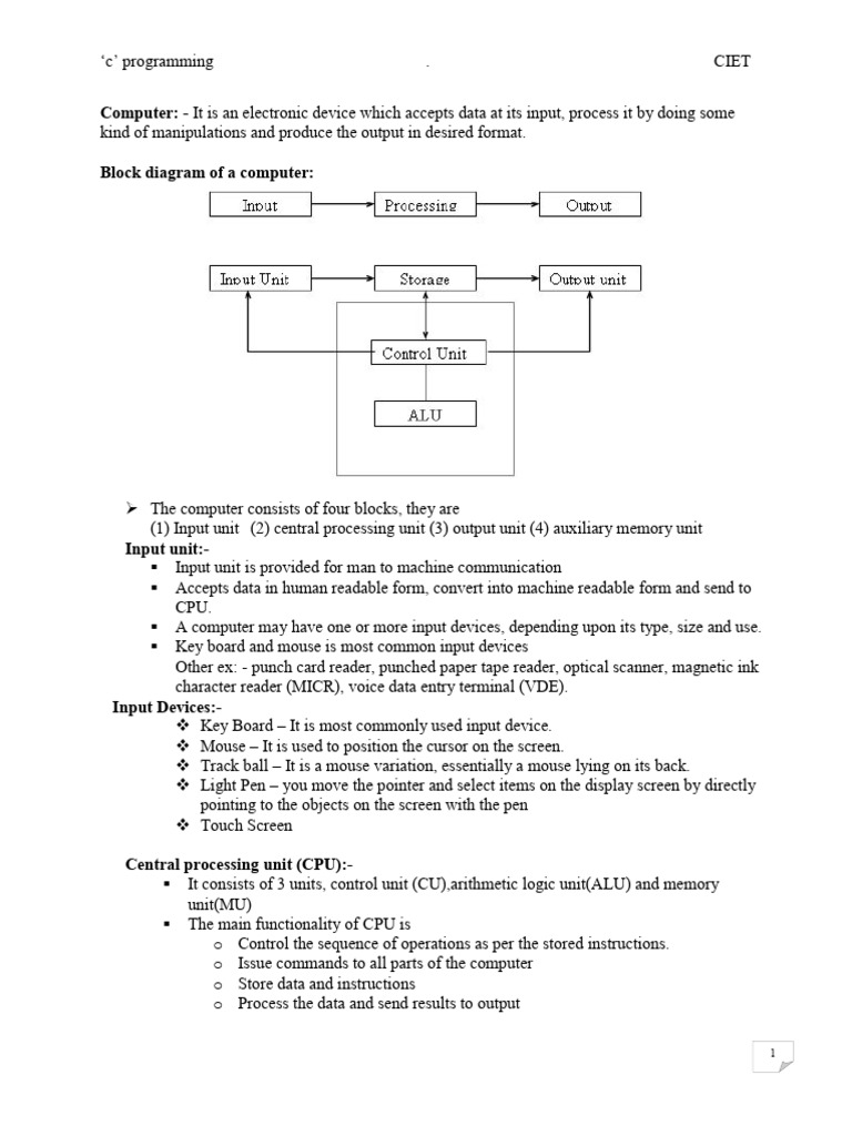 C PROGRAMMING | PDF | Computer Data Storage | Read Only Memory