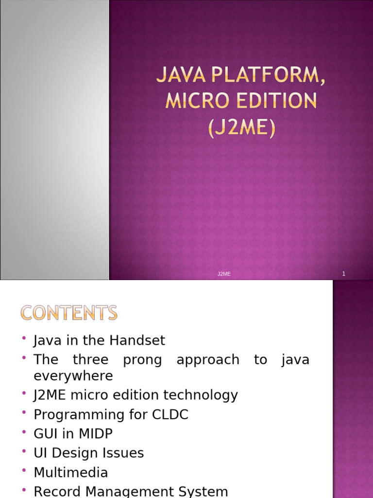 ch15-J2ME | PDF | Java (Programming Language) | Constructor (Object Oriented Programming)