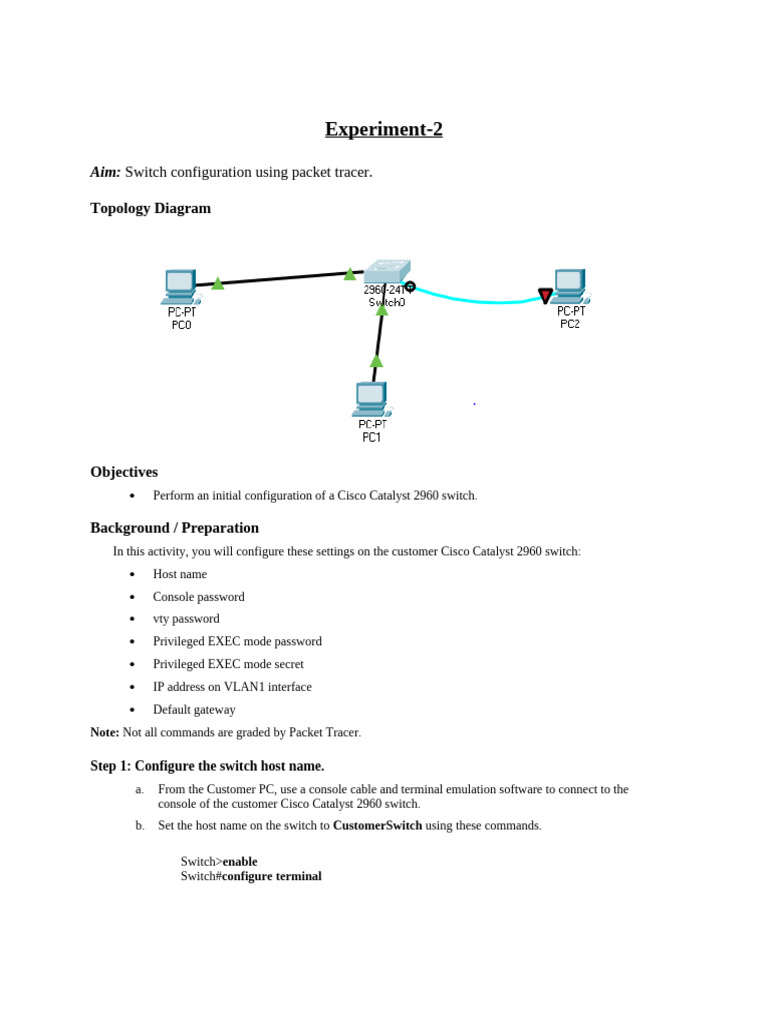 Experiment - 2 | PDF | Command Line Interface | Telecommunications