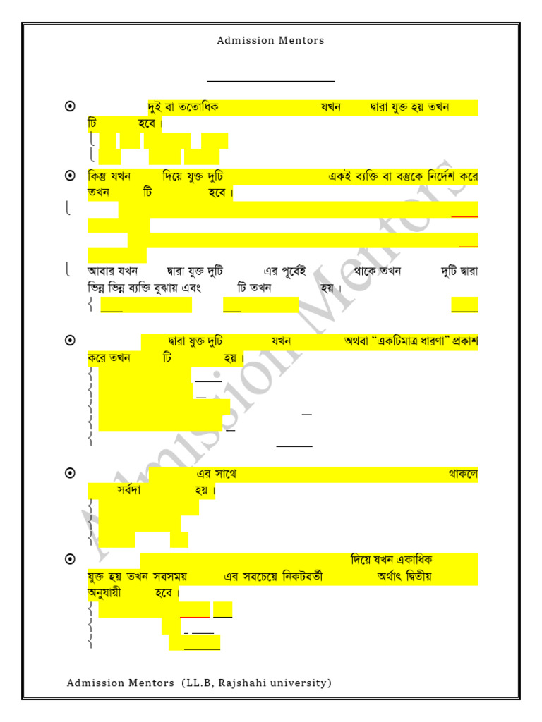 Right Form of Verb (Admission Mentors) | PDF | Verb | Grammatical Number