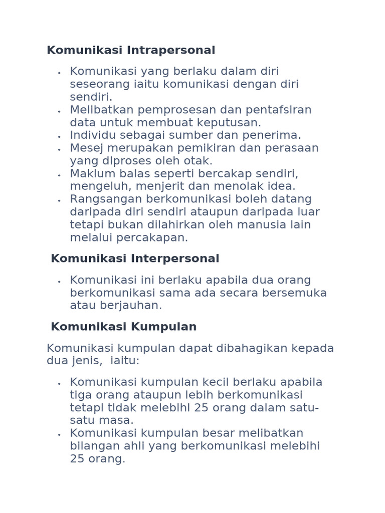 Komunikasi Intrapersonal | PDF