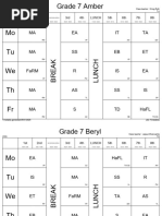 Grade 12 Timetable 2025 | PDF