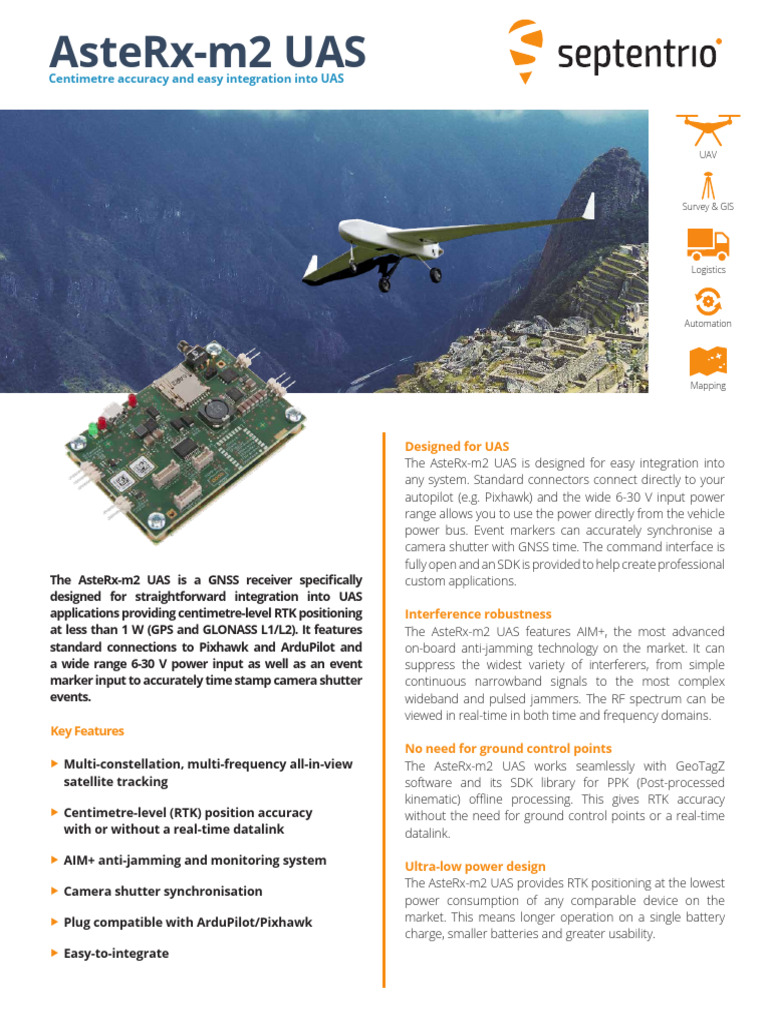 UAS GNSS Receiver for Precision Mapping | PDF | Unmanned Aerial Vehicle ...
