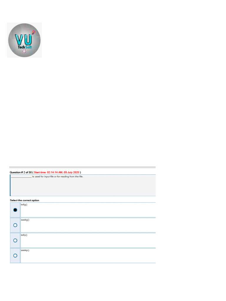 CS201 Grand QUIZ Solved BY Sonu-1 | PDF