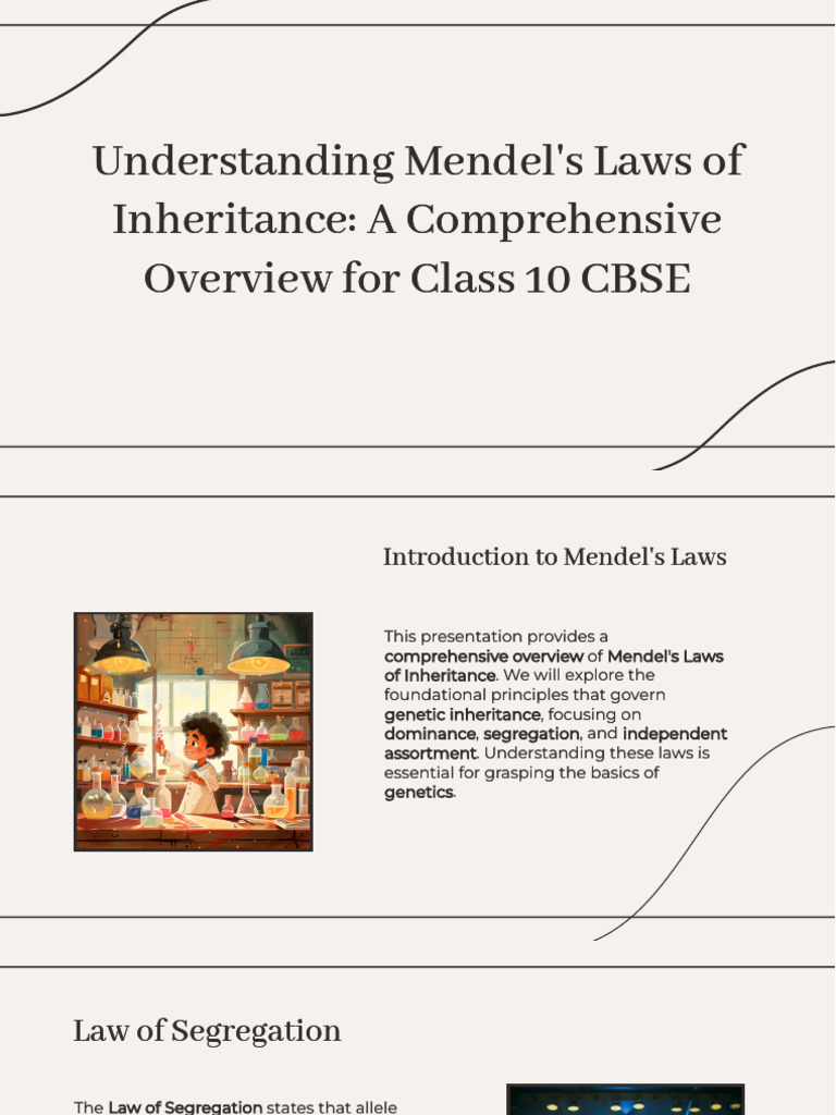 Mendel's Laws of Inheritance Overview | PDF