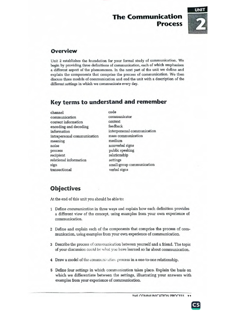 The Communication Process | PDF