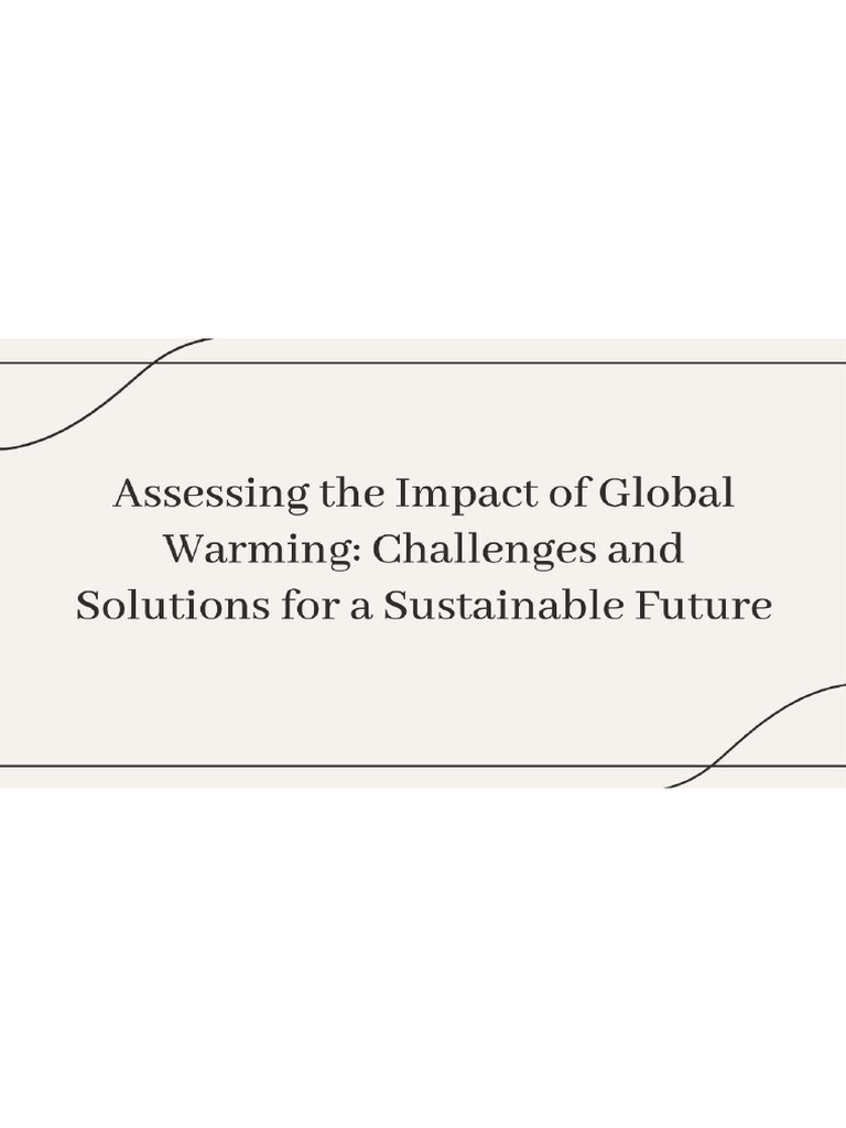 Global Warming English Presentation | PDF