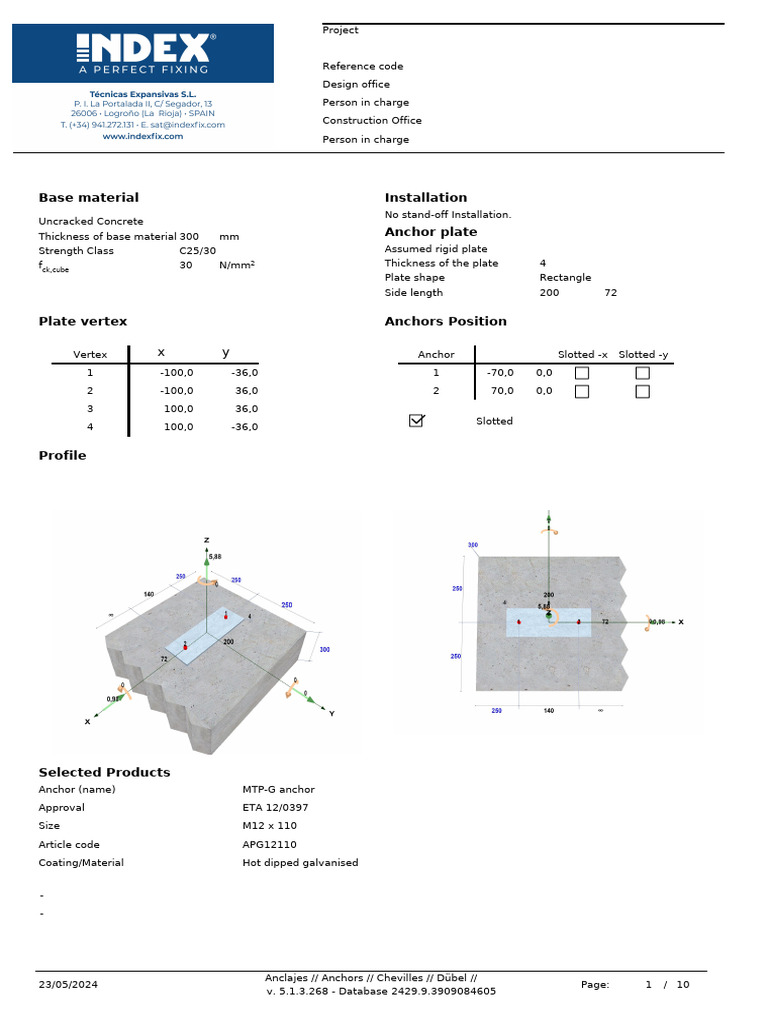 Anexo I Anchoring Calculation | PDF | Software | Verification And Validation