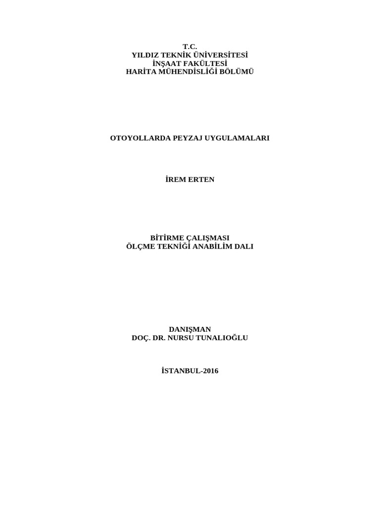 Lisans Tezi - OtoyollardaPeyzaj - Rev03 | PDF