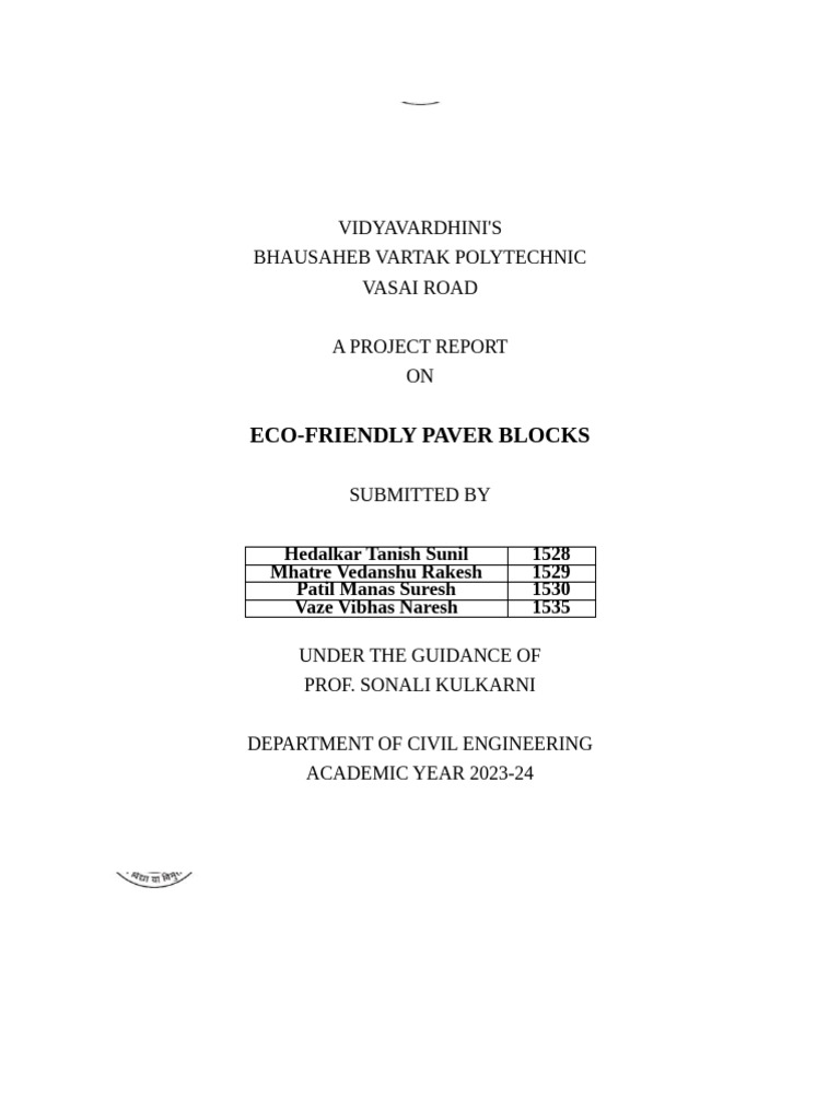 PROJECT TH VM VV (1) | PDF | Concrete | Building Materials