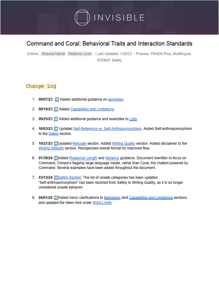 Cohere - Ideal Model Behavior | PDF | Epistle To The Hebrews | I Phone