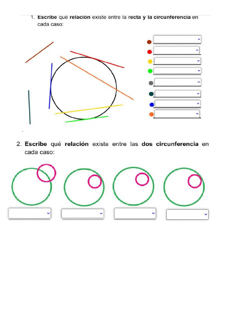 Rectas y Circunferencias | PDF