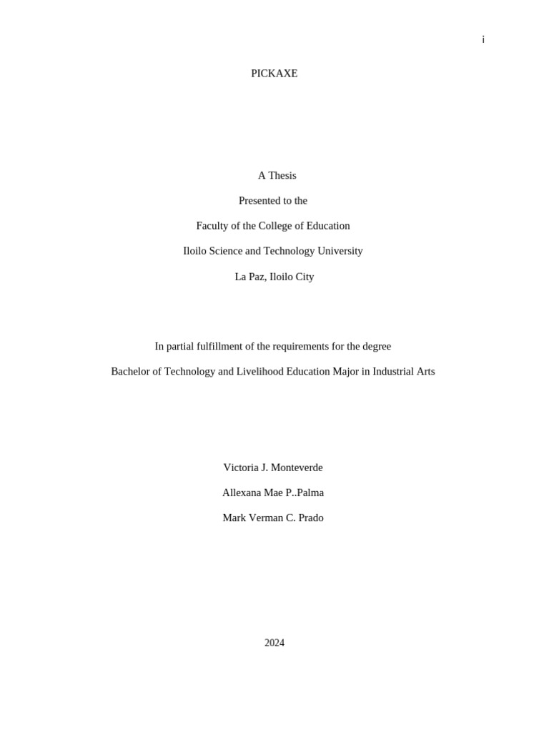 PRELIMINARY | PDF | Thesis | Methodology
