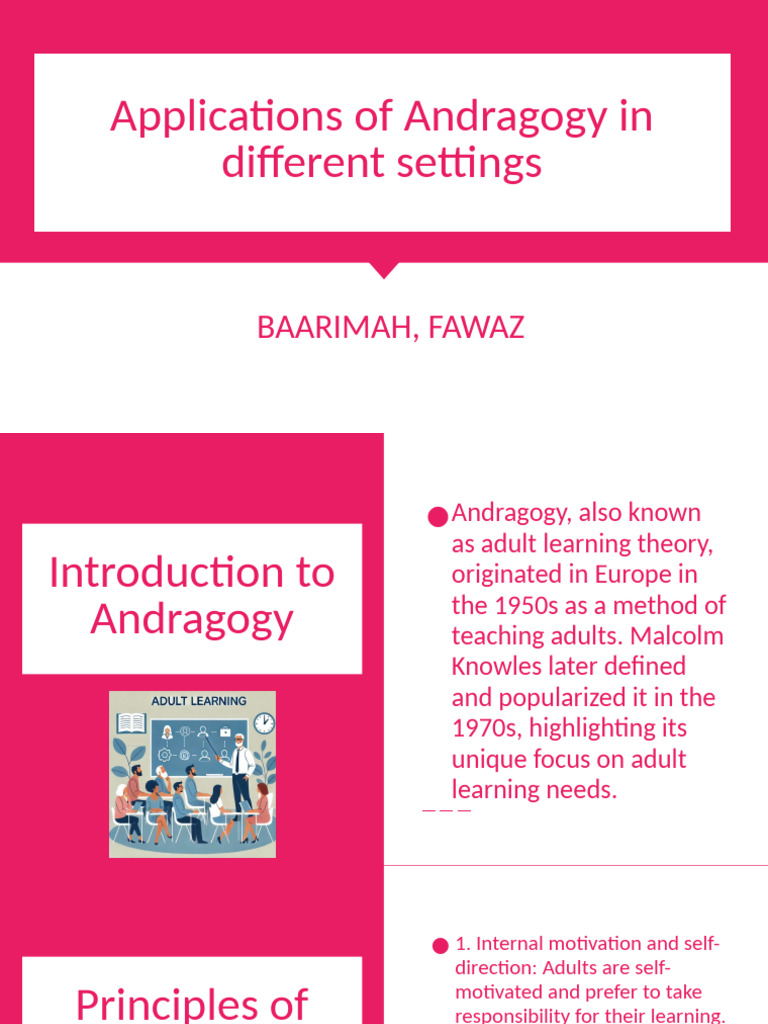 Applications of Andragogy in Different Settings | PDF | Learning ...