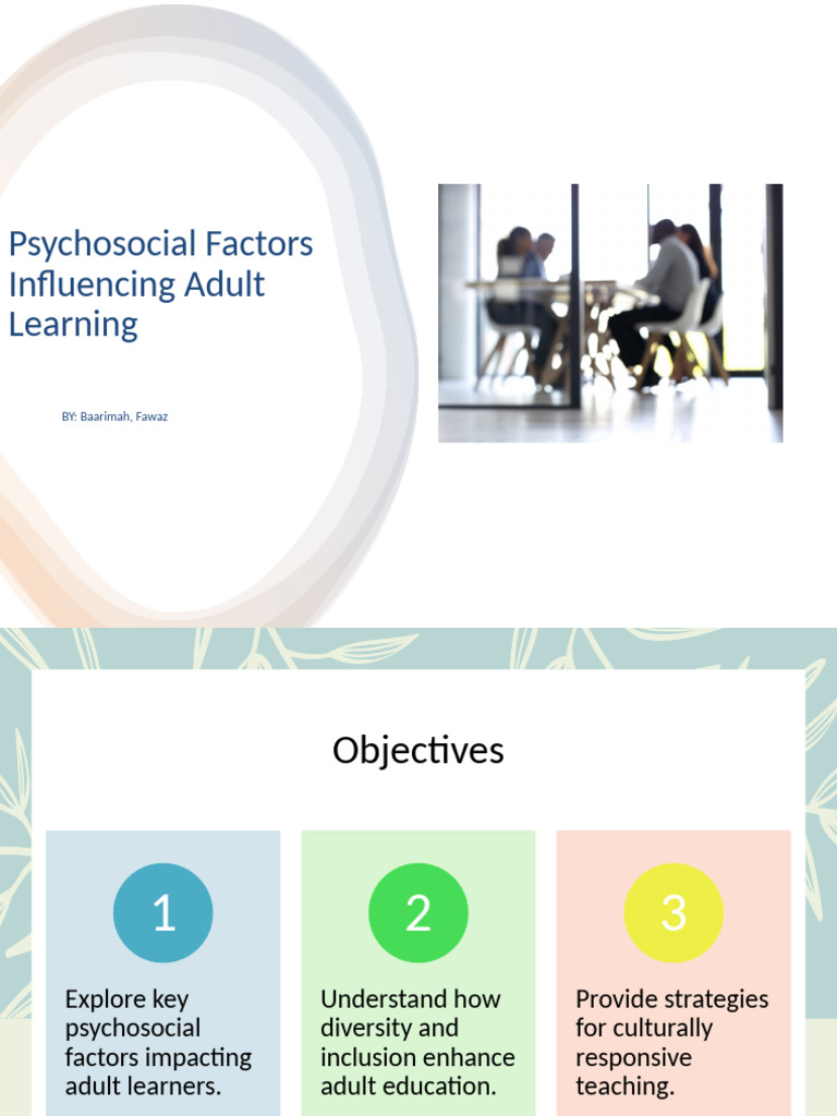 Psychosocial Factors in Adult Learning | PDF | Inclusion (Education ...
