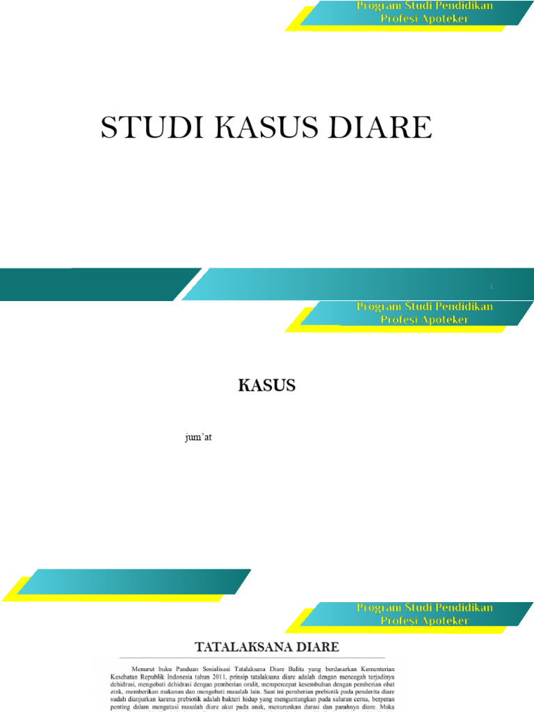 Tugas Etika Anggraini Rahayu STUDI KASUS DIARE | PDF