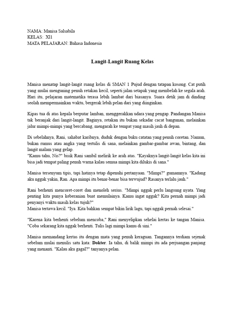 Langit-Langit Ruang Kelas | PDF