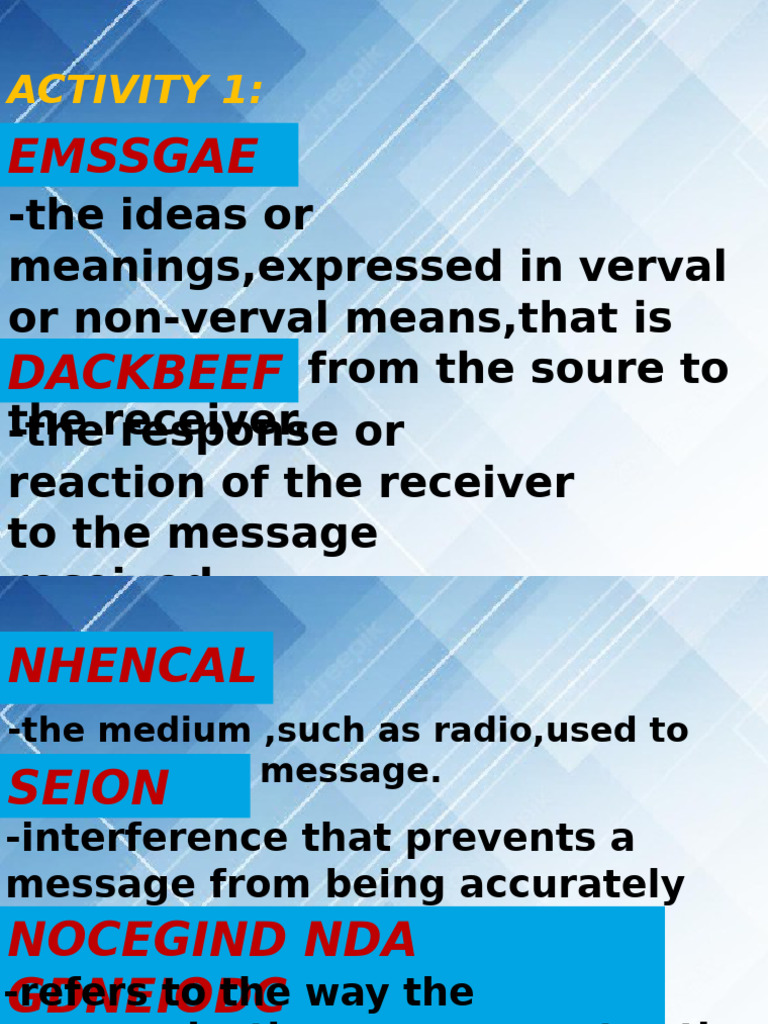 Discipline of Communication Process and Meaning Revised | PDF ...