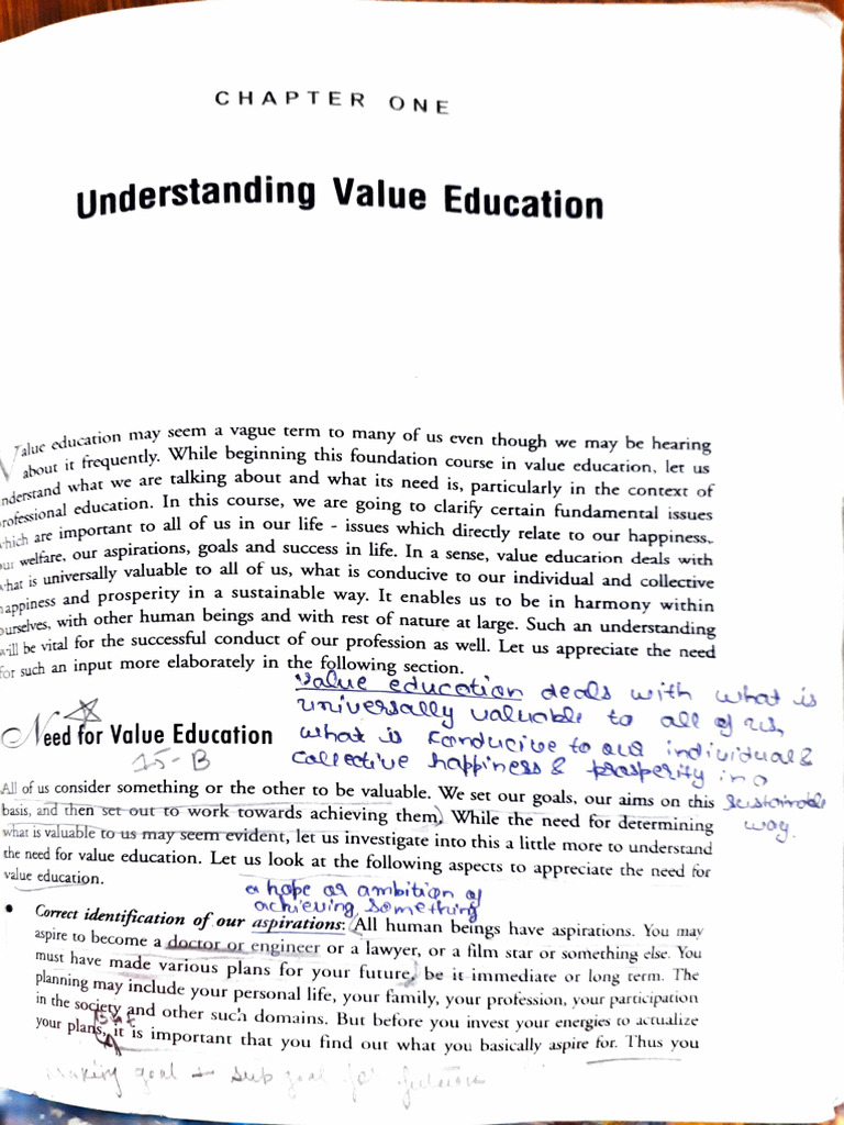 Human Values Chapter 1 | PDF | Metaphysics | Cognition