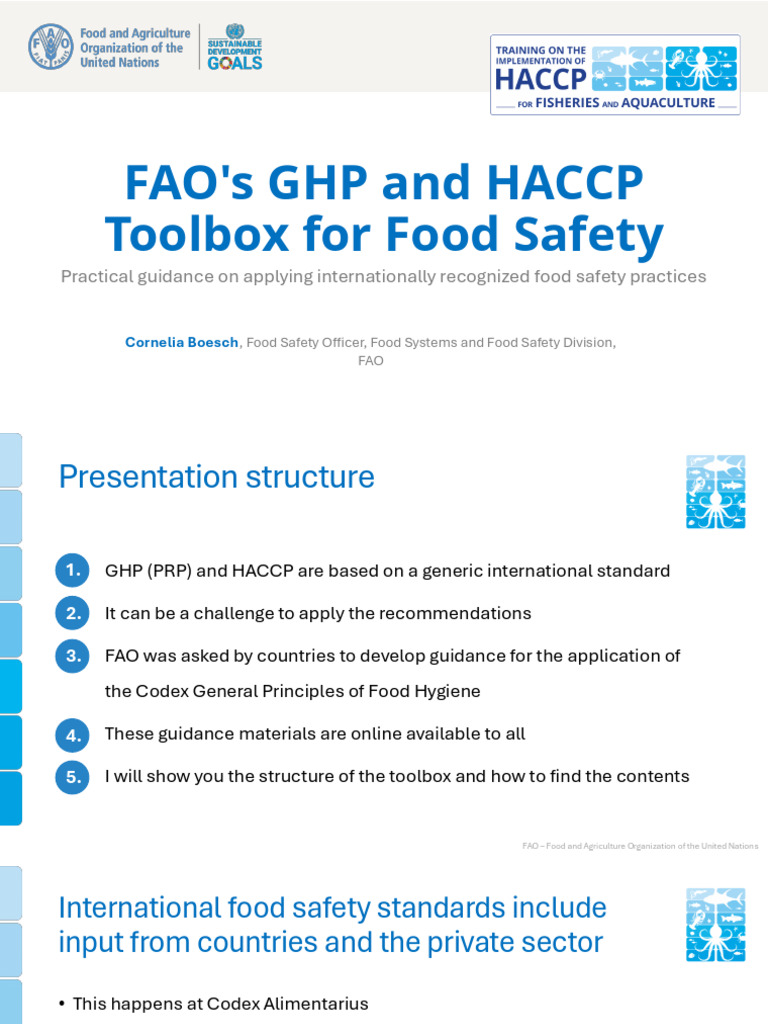 GHP and HACCP Toolbox For Food Safety | PDF | Hazard Analysis And Critical Control Points | Food ...