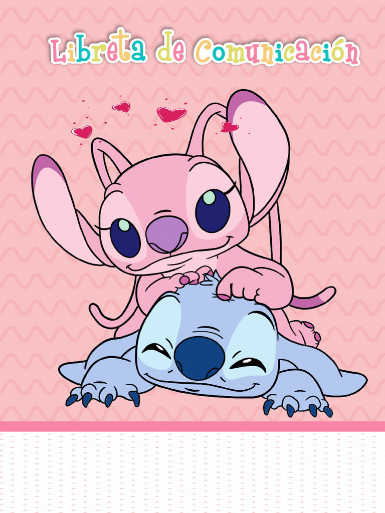 Libreta de Comunicación Stich Rosada | PDF