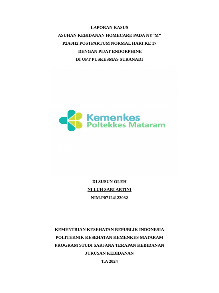 Laporan Kasus Nifas Iluh Fix | PDF
