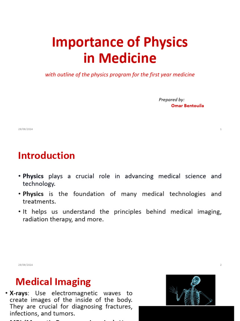 Physics' Role in Medicine and Nursing | PDF | Radiation Therapy ...