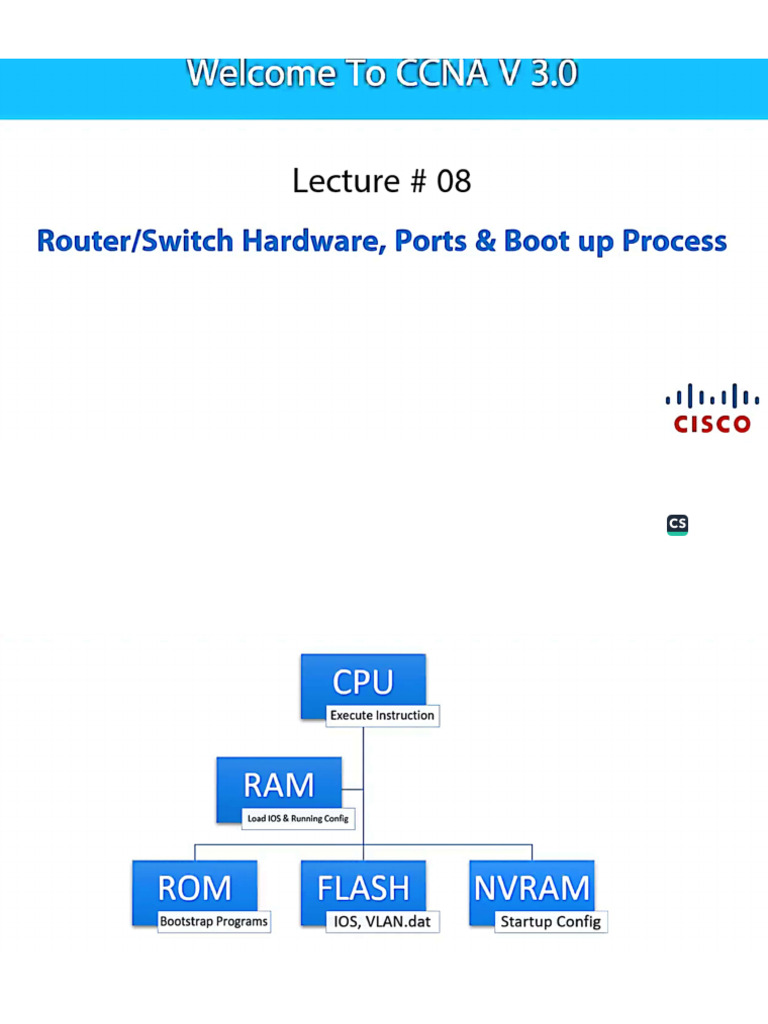 CCNA 8 Router and Switch Bootruap | PDF