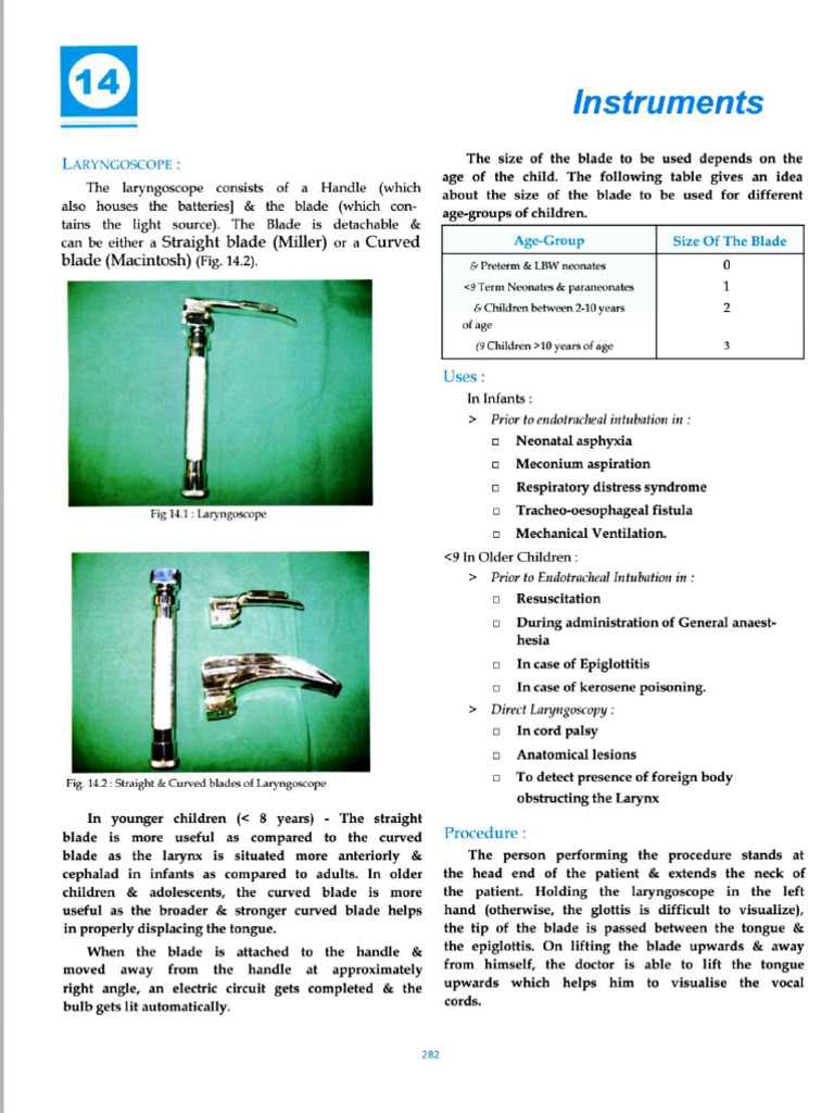 Instruments Peds | PDF
