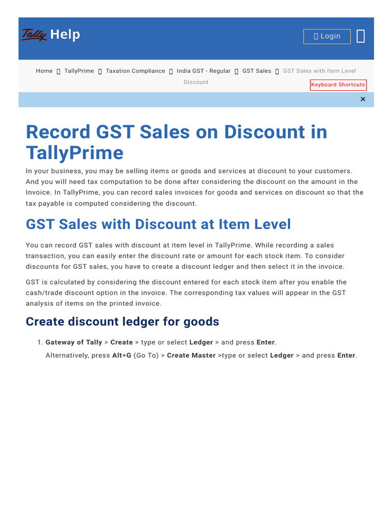 GST Tally | PDF | Value Added Tax | Invoice