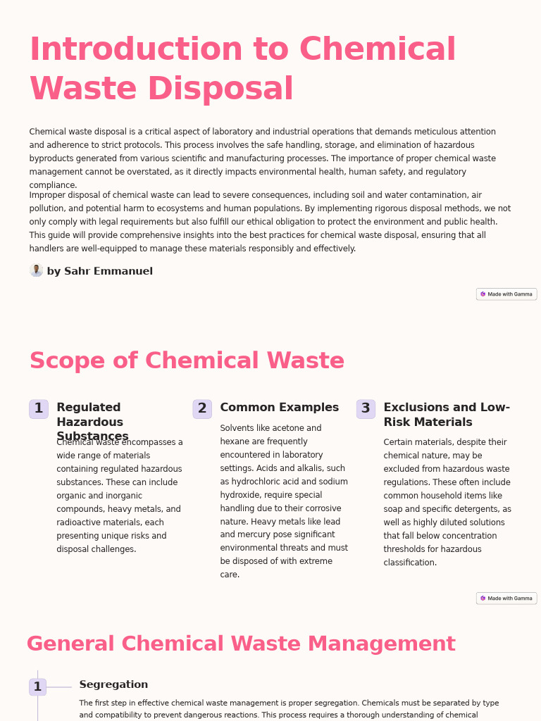 Introduction-to-Chemical-Waste-Disposal | PDF | Waste | Waste Management