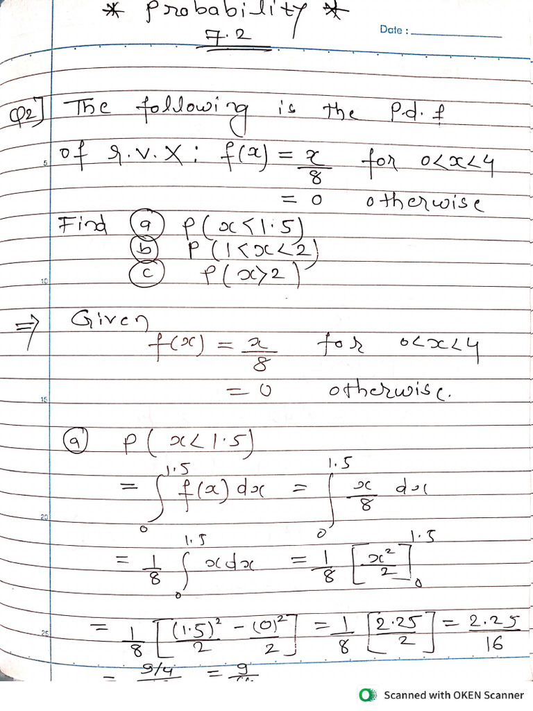 Probability 12th 7.2 Ex | PDF