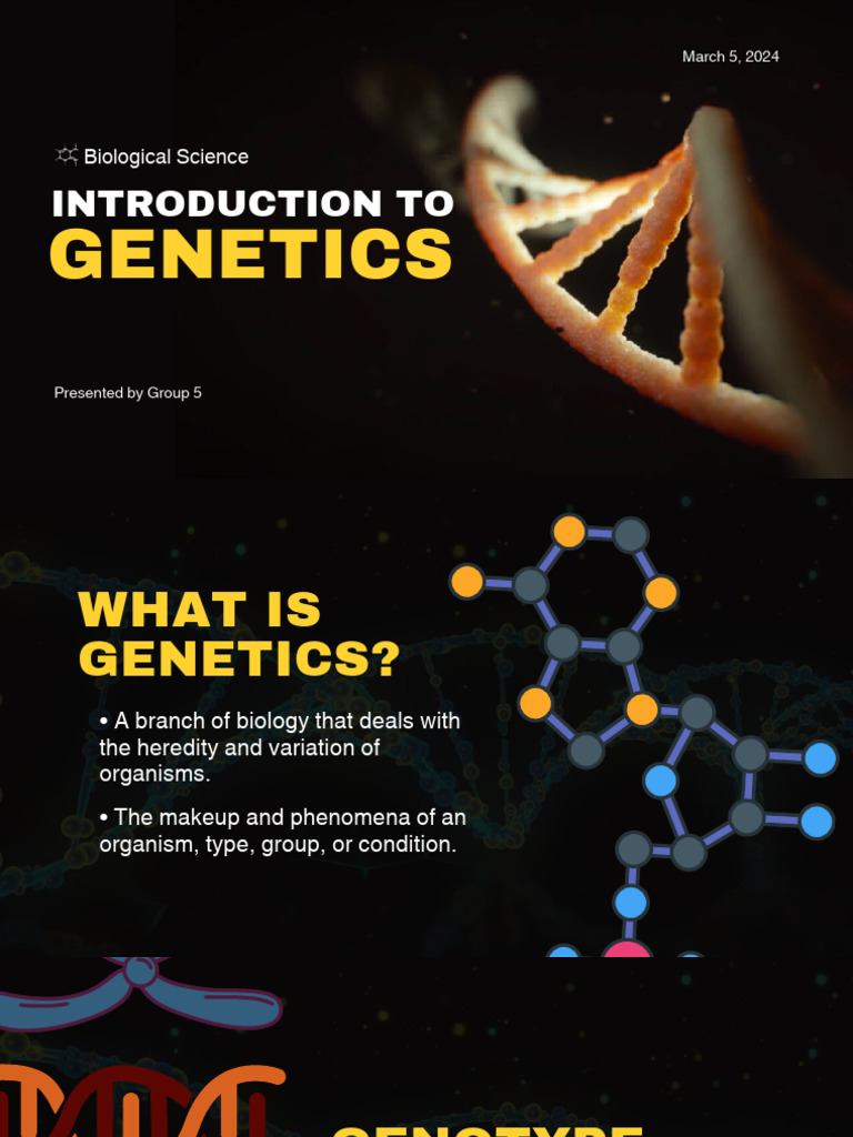 GROUP-5INTRODUCTION-TO-GENETICS | PDF | Dominance (Genetics) | Zygosity