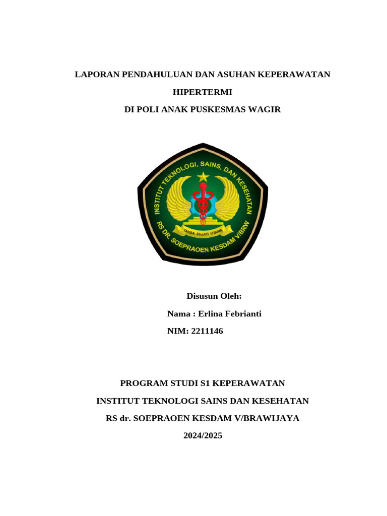 LP Hipertermi Erlina | PDF