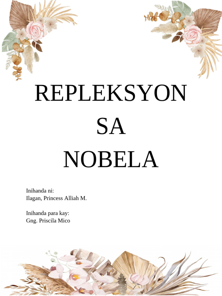 REPLEKSYON (Nobela) | PDF