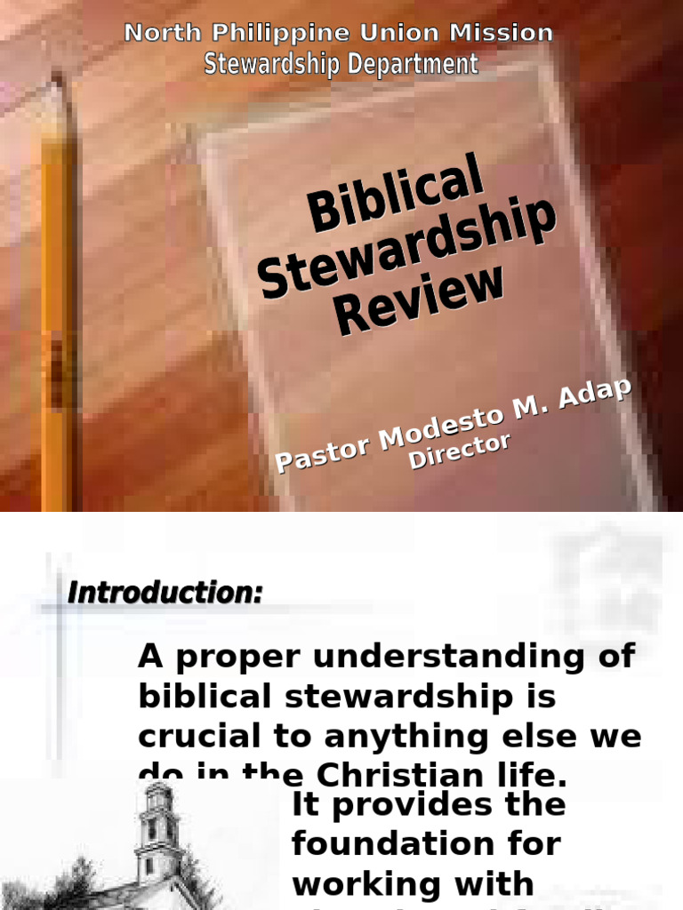 Scriptural Stewardship Review | PDF | Disciple (Christianity) | Jesus