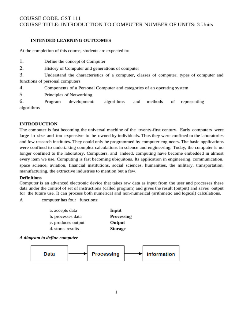computer note by Christian | PDF | Operating System | Personal Computers