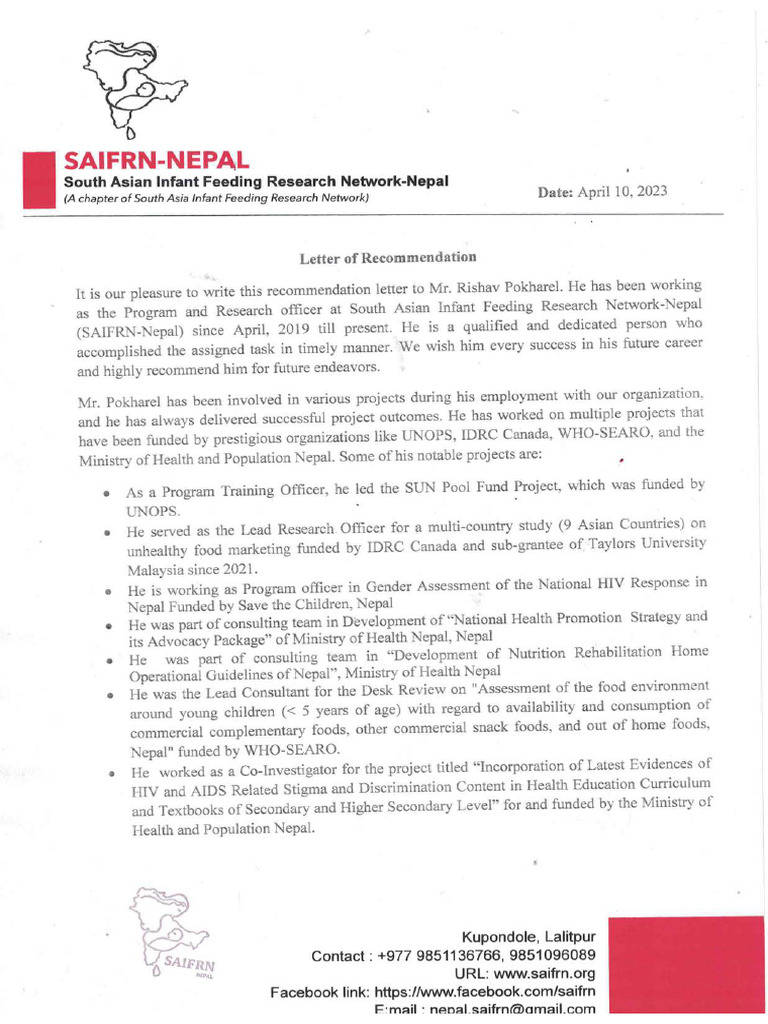 Experience Letters | PDF