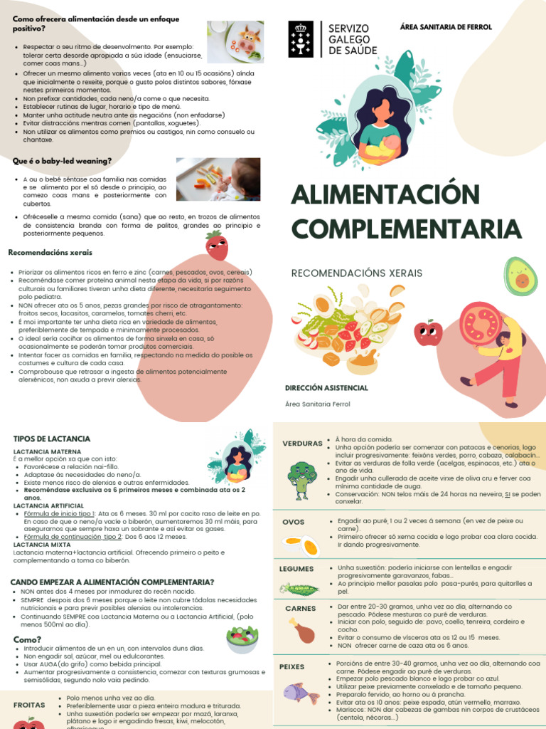 ALIMENTACIÓN COMPLEMENTARIA PEDIÁTRICA-gal | PDF