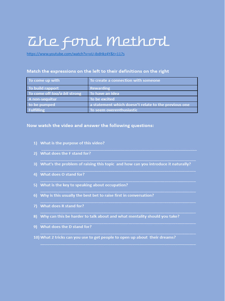 The Ford Method listening (2).docx | PDF