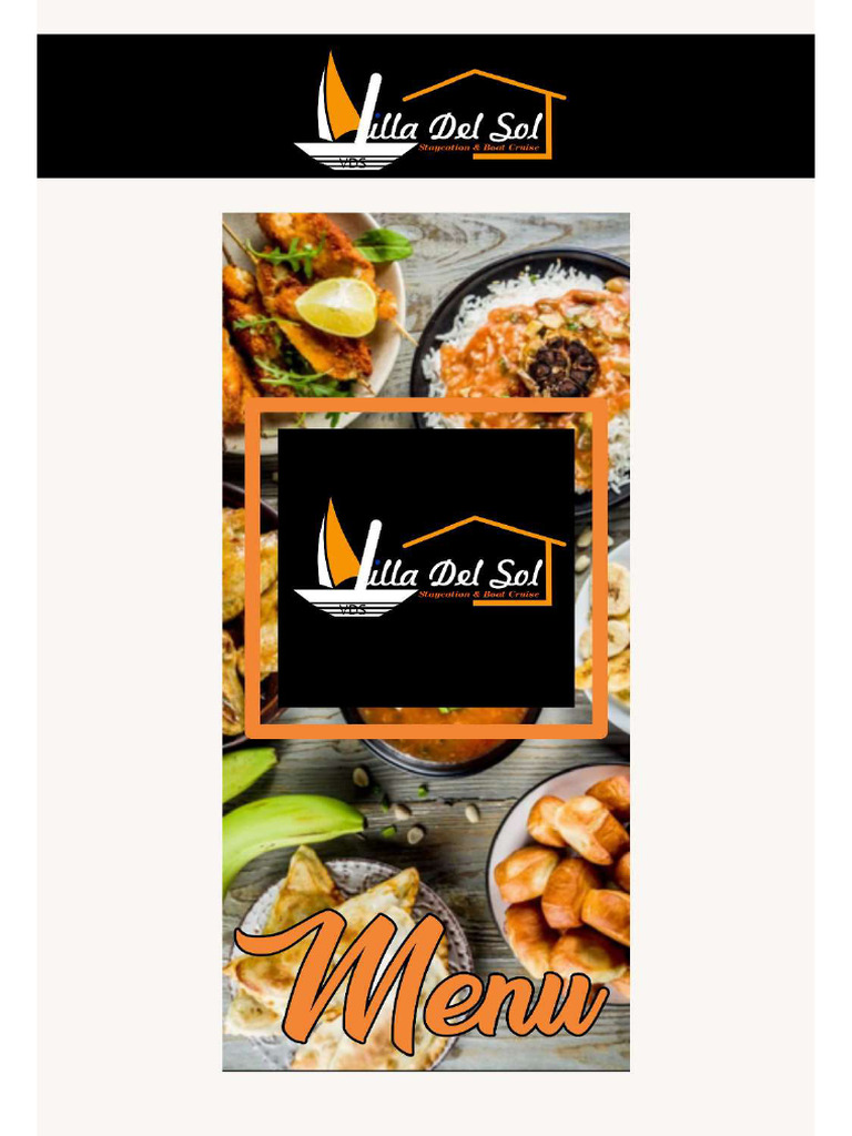 Villa Del Sol Menu 1 | PDF