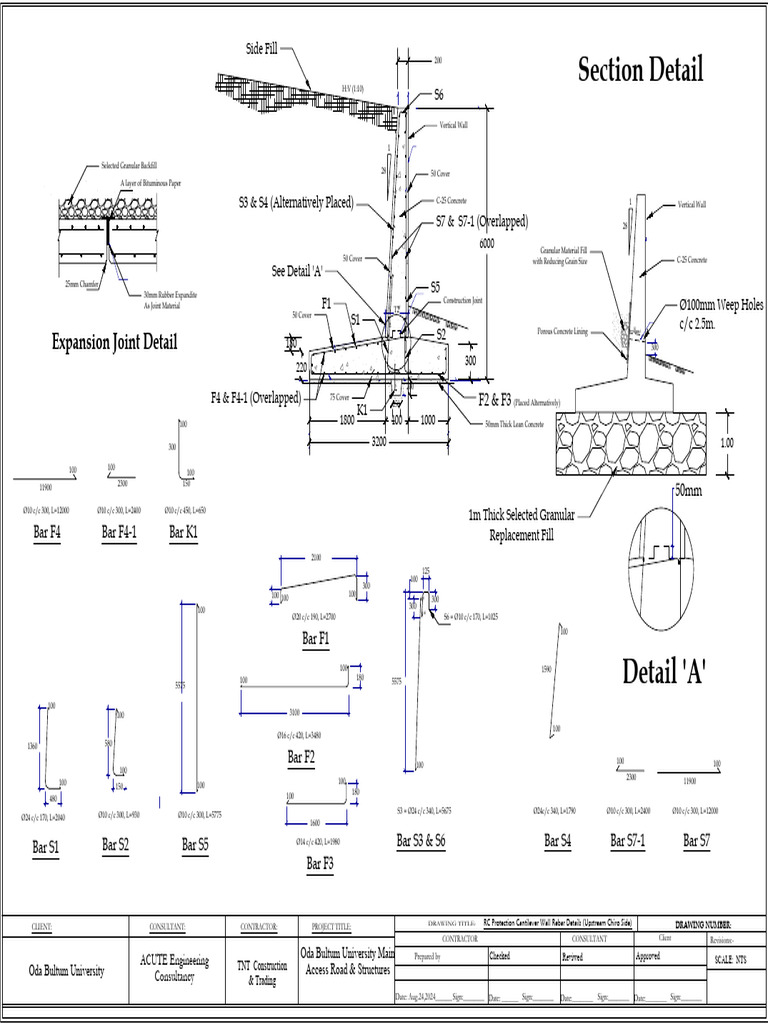 Upstream Chiro Side X-Sec Details | PDF | Building Engineering | Building Materials