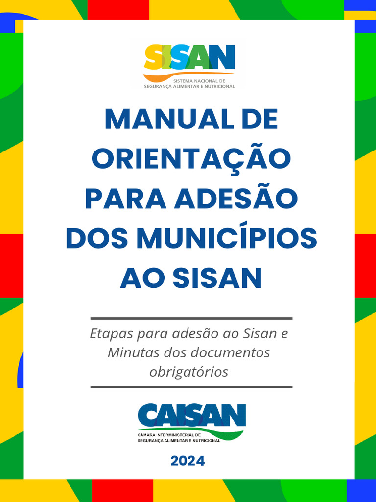 Guia de Adesão ao Sisan para Municípios | PDF | Decreto | Segurança dos ...