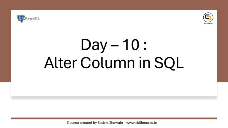 7 SQL - Update Data in SQL | PDF