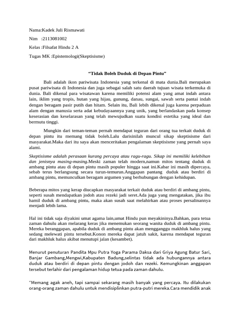 Sksptisisme_Juli Risma_02 | PDF