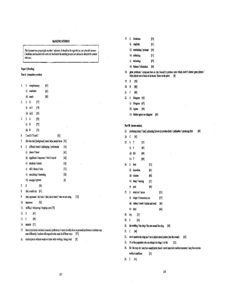 2018 Marking Scheme 2 | PDF