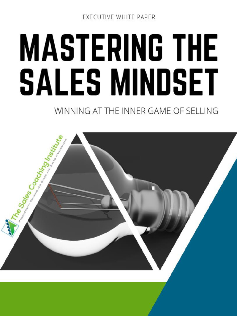 Mastering the Sales Mindset for Success | PDF | Sales | Mindset